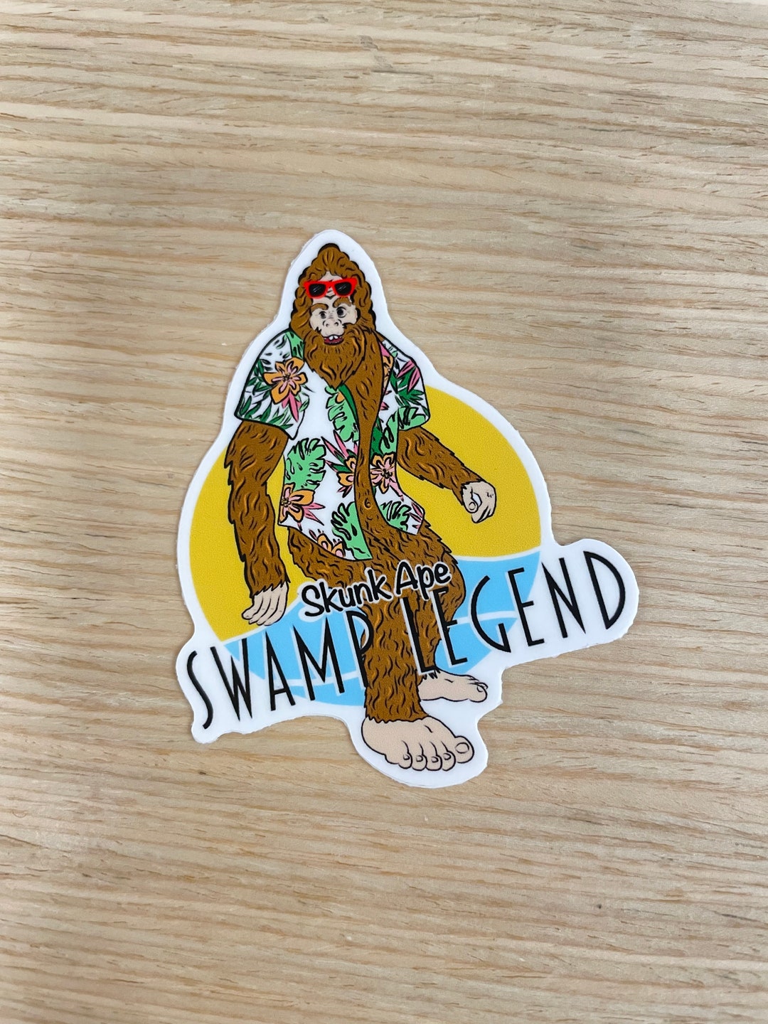 Skunk Ape "swamp Legend" 3 Inch Vinyl Sticker - Etsy