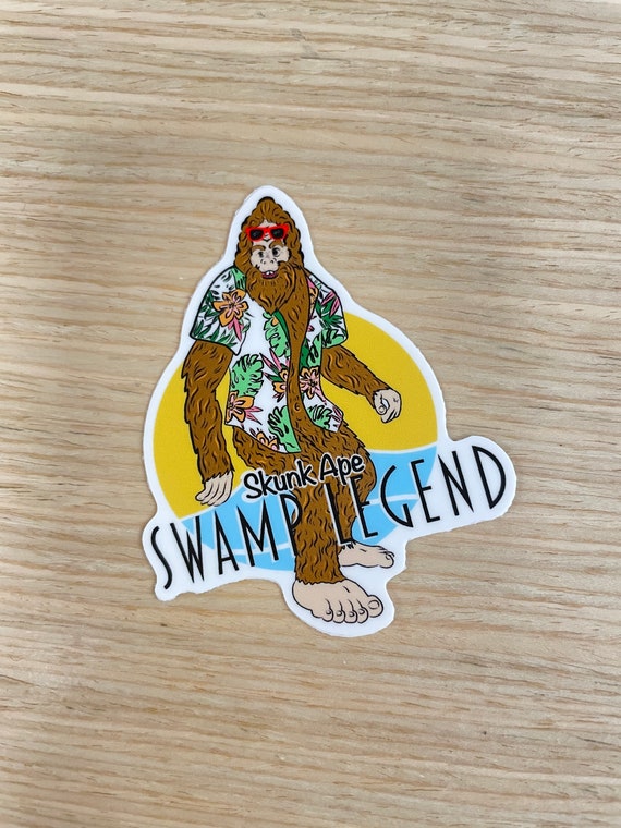 Skunk Ape swamp Legend 3 Inch Vinyl Sticker - Etsy