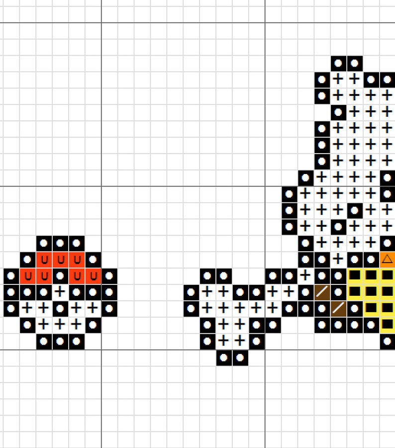 Cubone Pokemon Pixel Art Digital Cross Stitch Pattern PDF Digital ...