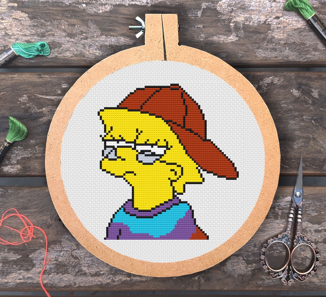 Cool Lisa Simpson Digital Cross Stitch Pattern PDF Digital Download - Etsy