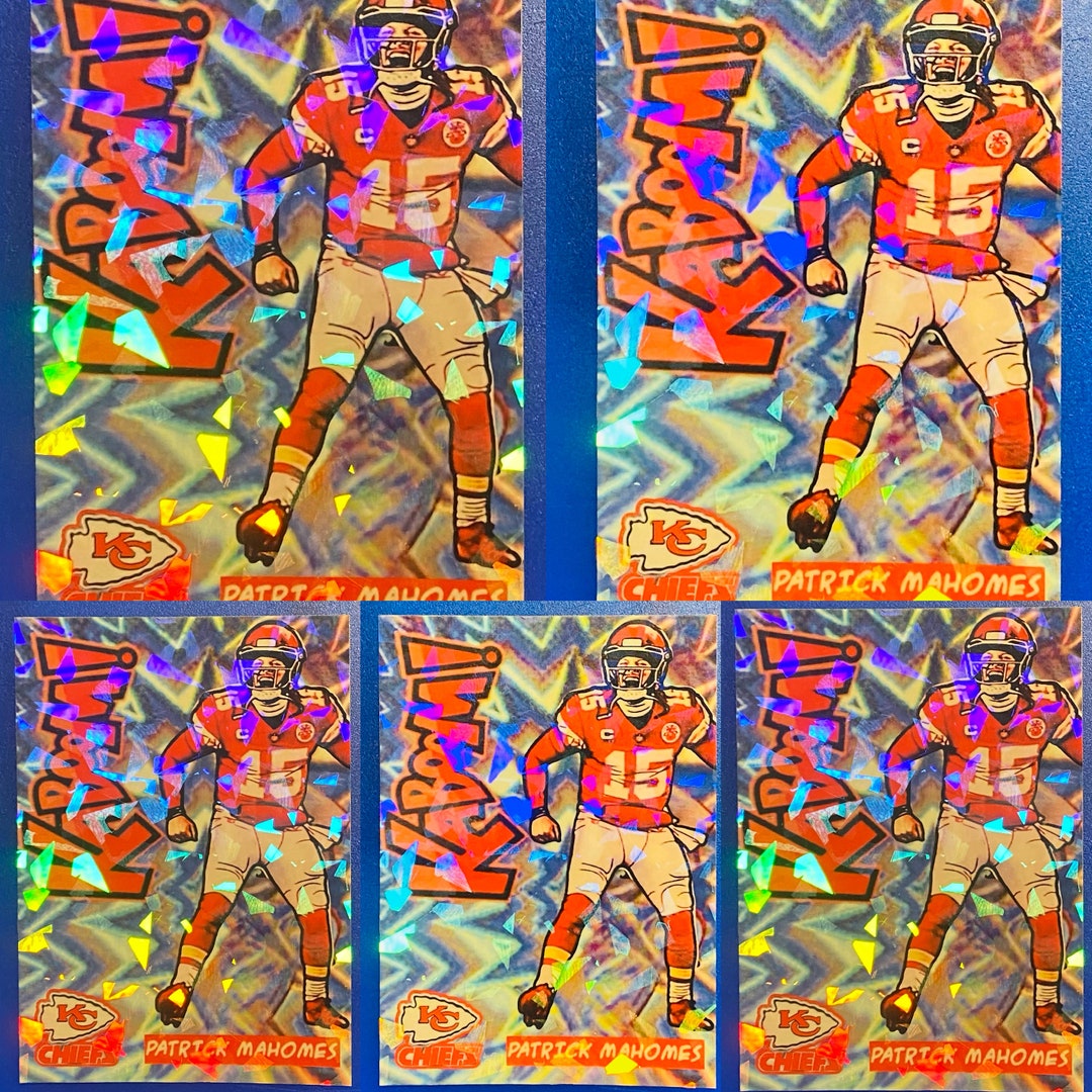 5 Patrick Mahomes Holographic/holo Kaboom Cards Made by Dynasty You Get ...
