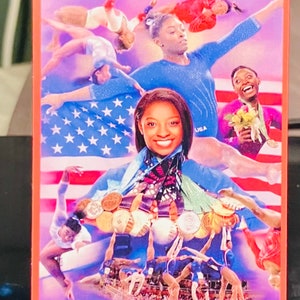 12 Simone Biles USA Olympic Cards Made by Dynasty You Get 12 Cards - Etsy