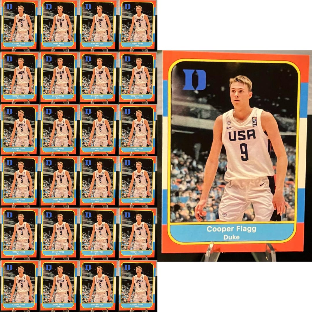 25 Cooper Flagg Fleer Retro Style Rookie Cards! You Get 25 Cards! - Etsy