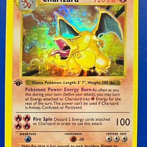 12-high Quality 1st Edition Holographic Charizard Custom Proxy Card ...
