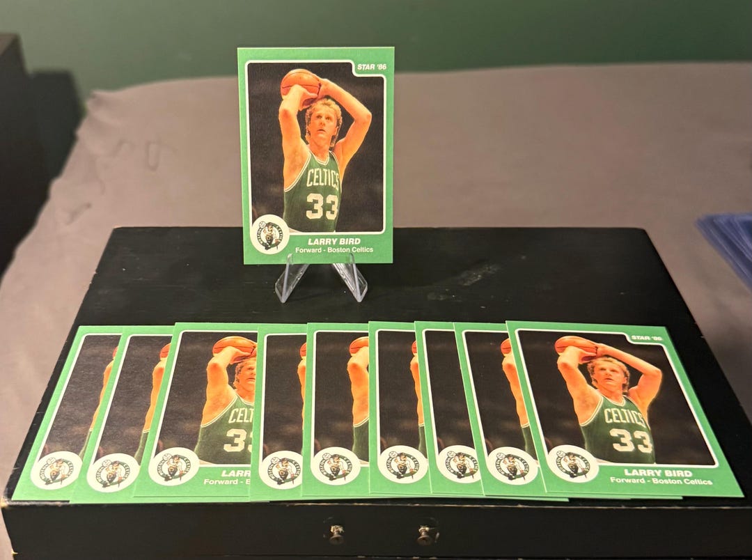 10-larry Bird 1986 Star Reprints Made on Antique Card Stock. You Get 10 ...