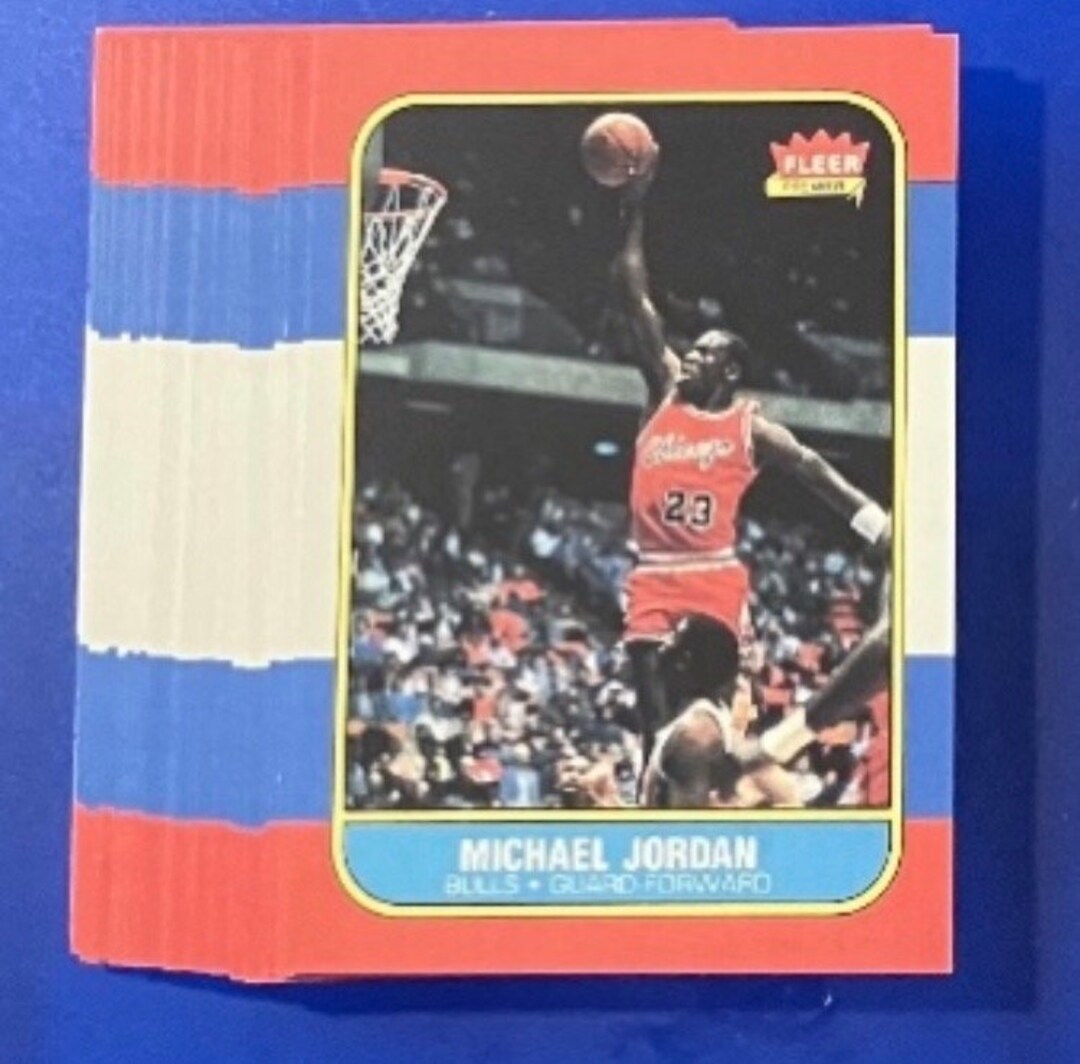 25 Michael Jordan 1986 Fleer Rookie Reprint Cards You Get 25 Cards - Etsy