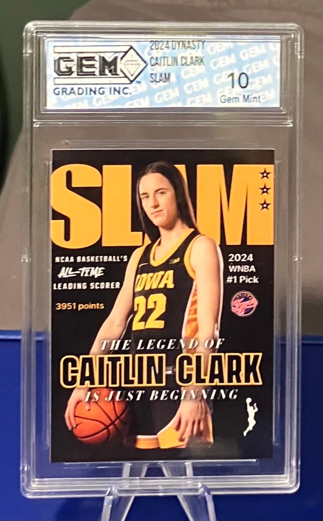 Caitlin Clark Slam Cards by Dynasty! Gem Mint 10! You Get Card in the ...