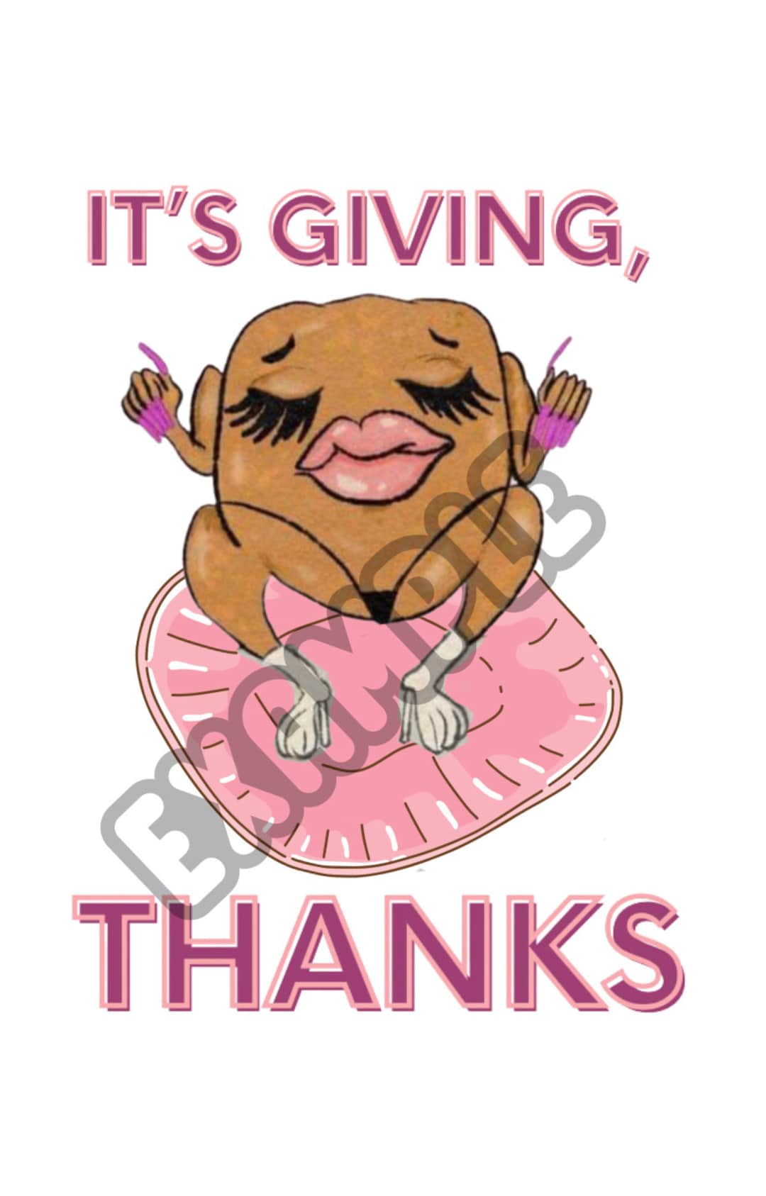 It’s Giving… Thanks, Turkey PNG Digital Download - Etsy