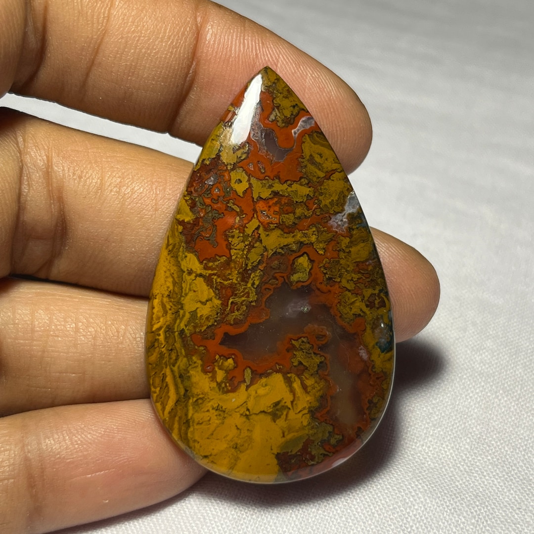 100%natural Seam Agate Gemstone Seam Agate Cabochon Semi Precious Loose ...