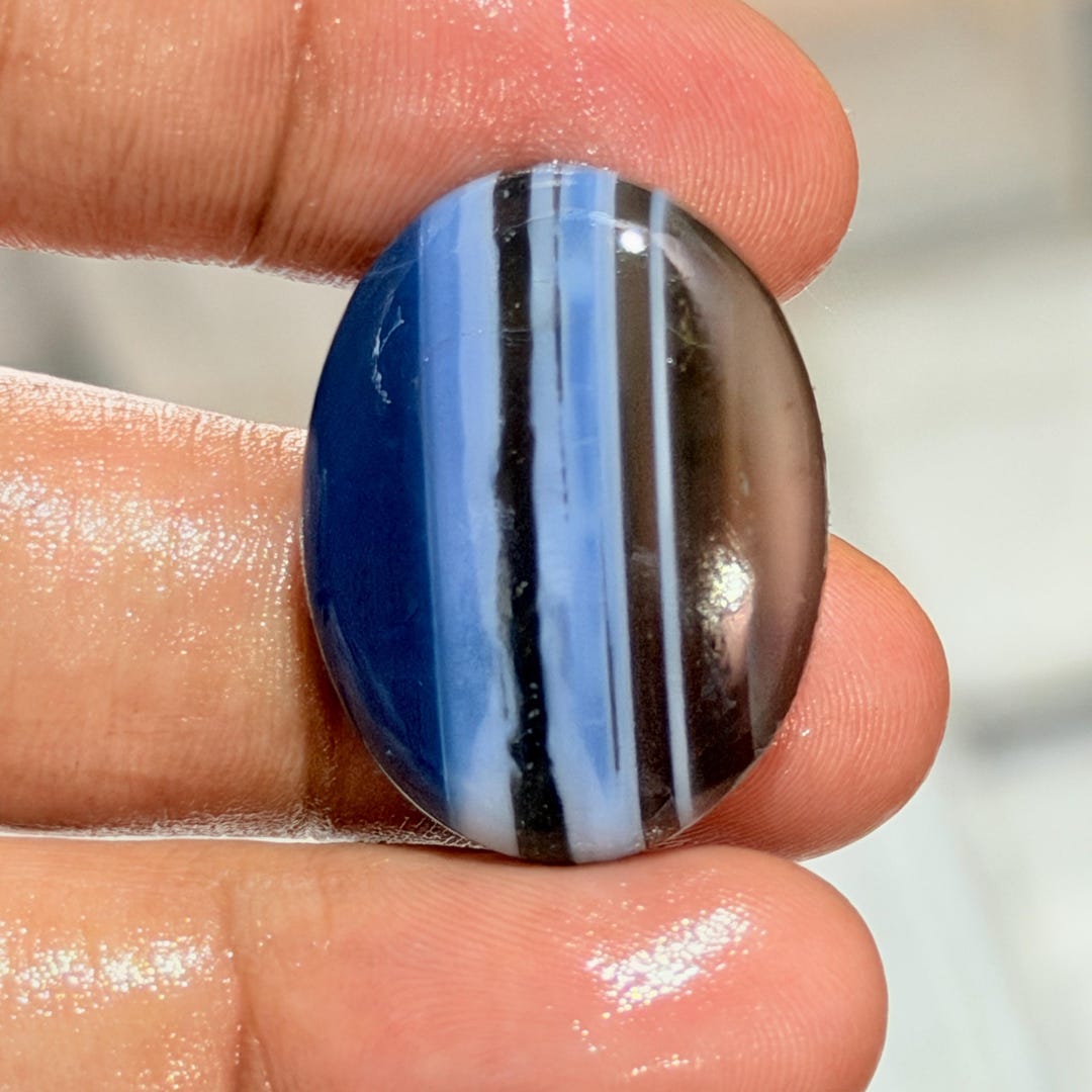 Owyhee Blue Opal Gemstone Cabochon for Jewelry Making (27x22x4mm) - Etsy
