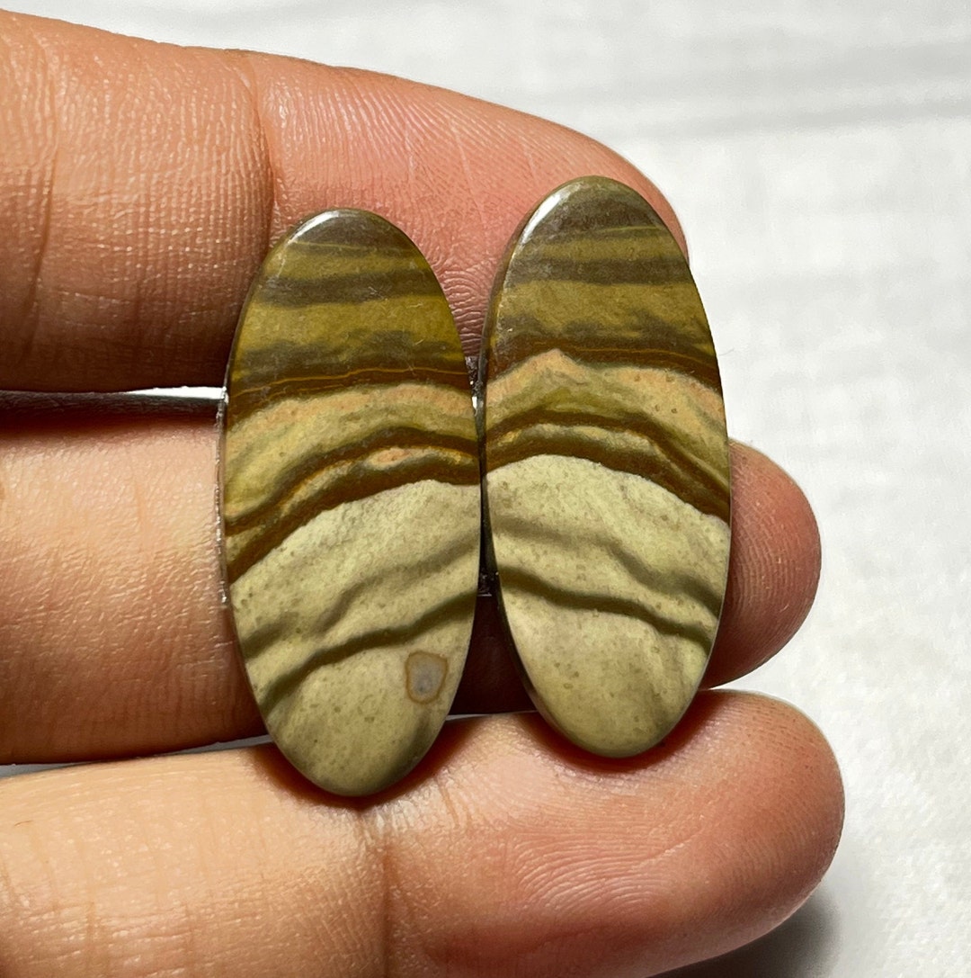 Very Beautiful Design Polygram Jasper Gemstonenatural Maching Pier ...