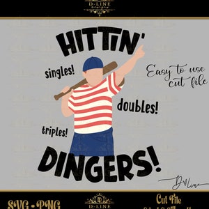 Dinger! Hitting Singles, Doubles, Triples, Dingers! PNG, SVG. Easy to ...