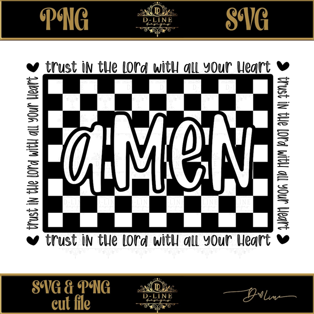 Amen PNG SVG Cut File Instant Digital, Religious Shirt, Christian Faith ...