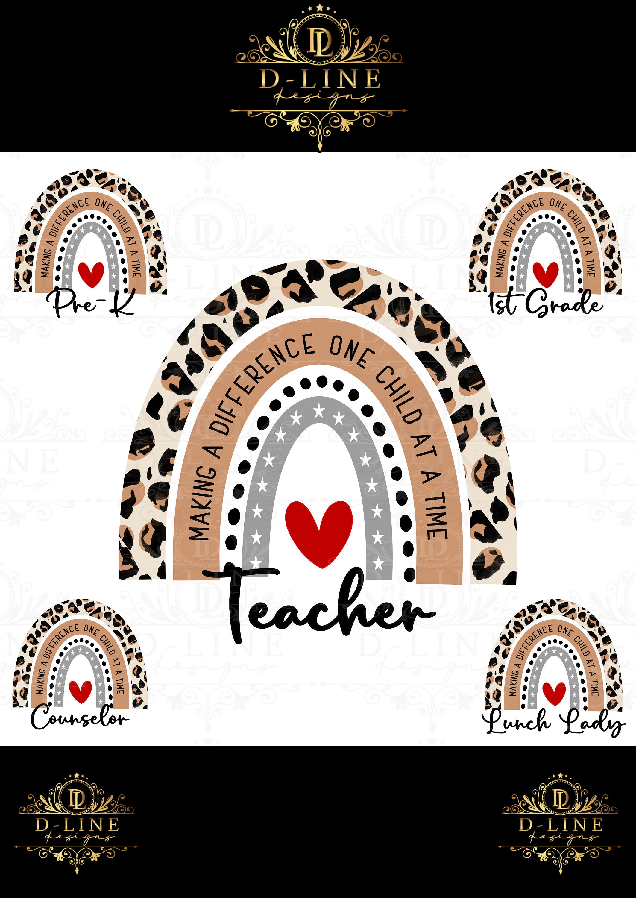 Making a Difference One Child at a Time. Shirt Design for Teachers ...