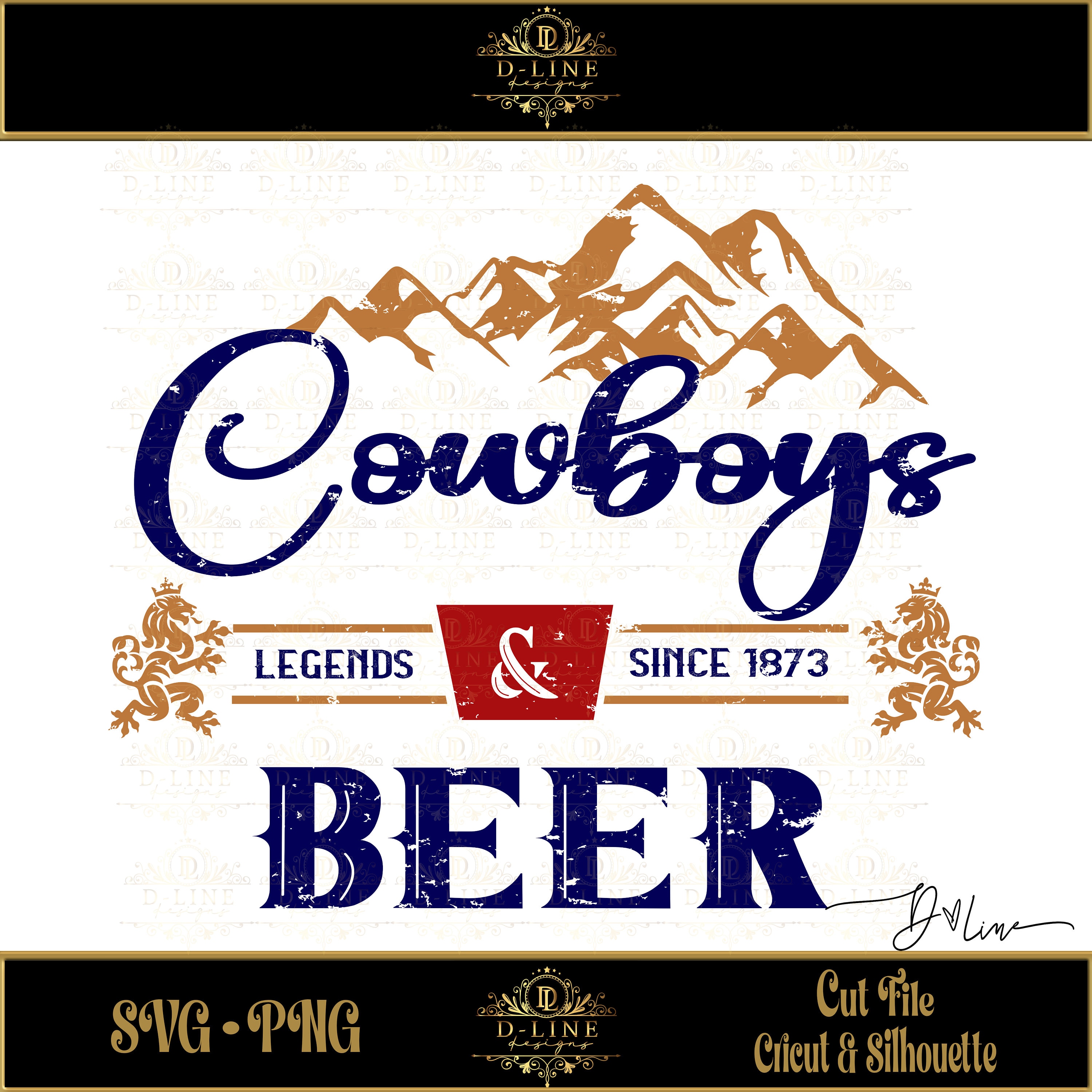 Cowboys and Beer Instant Digital Download. Legends Beer Logo Shirt ...