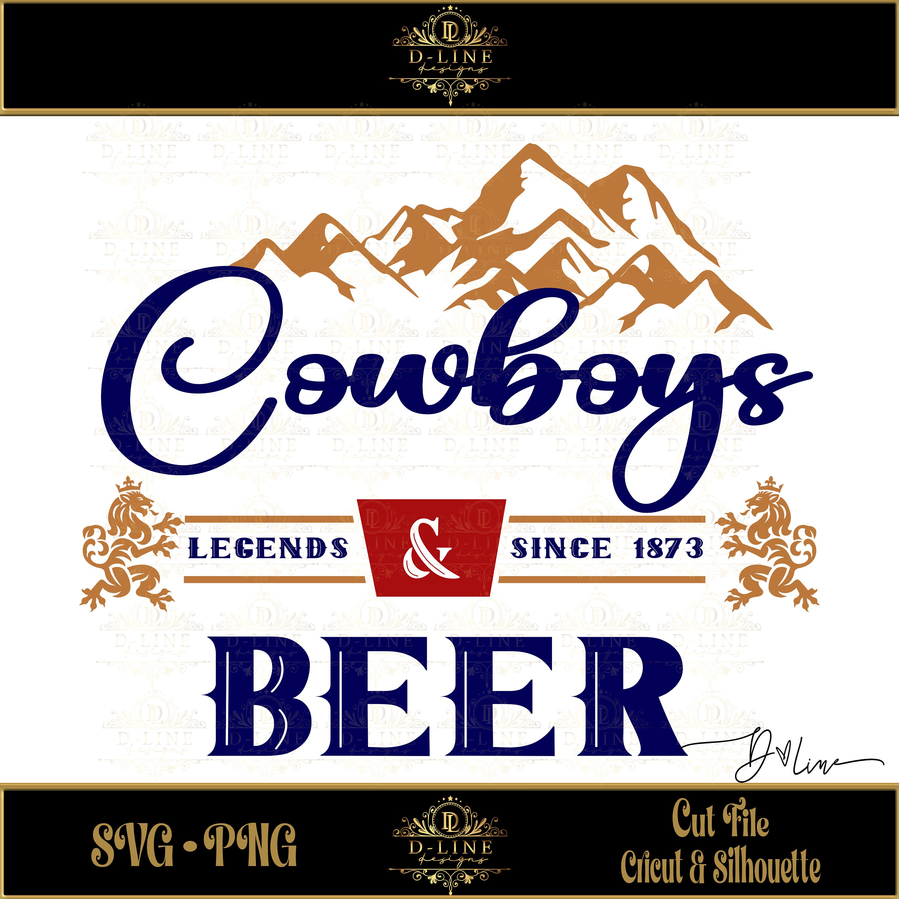 Cowboys and Beer Instant Digital Download. Legends Beer Logo Shirt ...