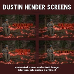 Dustin ST Lobby Screens | DBD Twitch Scenes | Youtube & Twitch ...