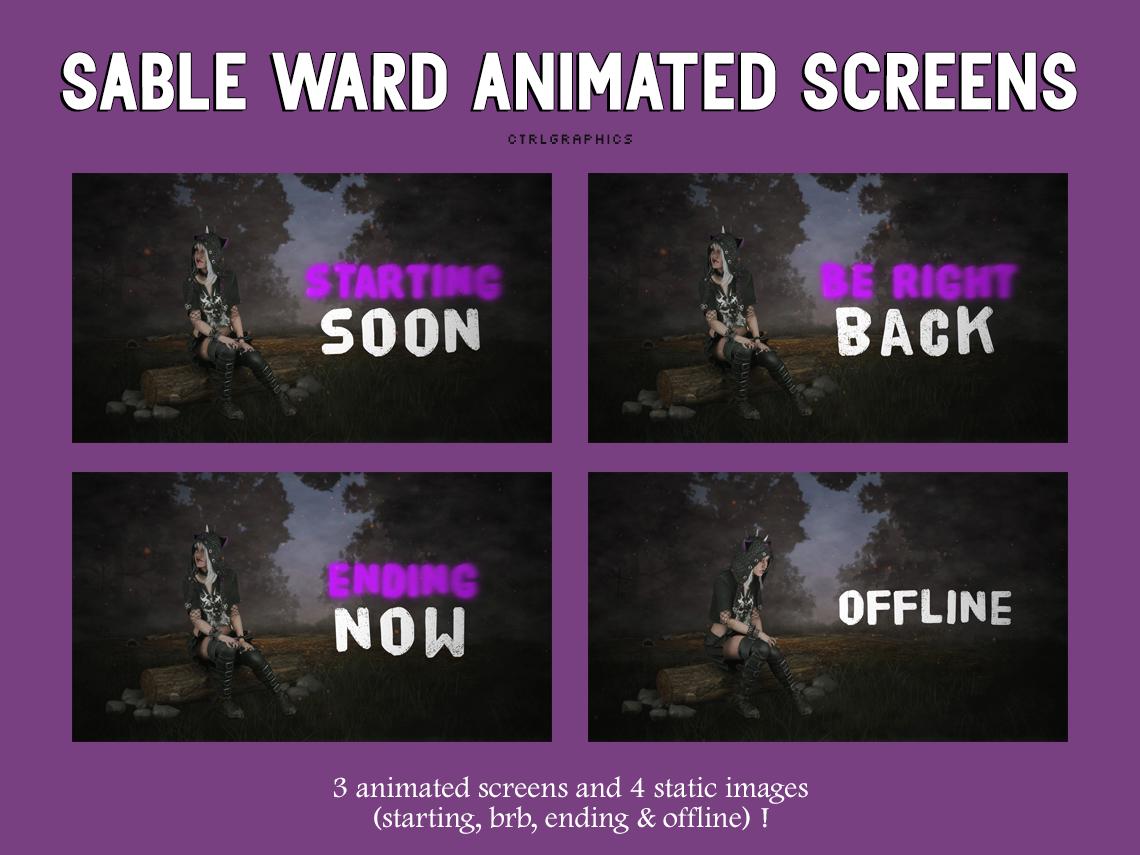 Sable Ward Lobby Screens | DBD Twitch Cenes | Youtube & Twitch ...