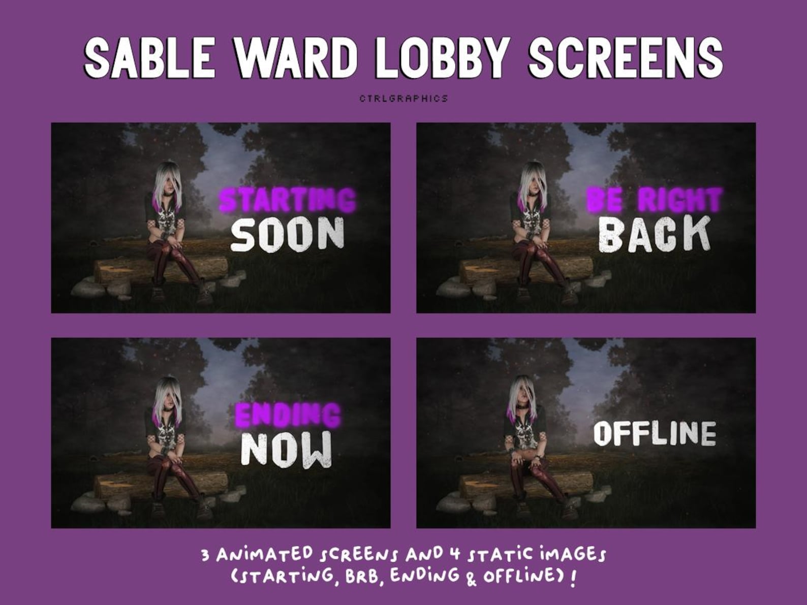 Sable Ward Lobby Screens | DBD Twitch Cenes | Youtube & Twitch ...