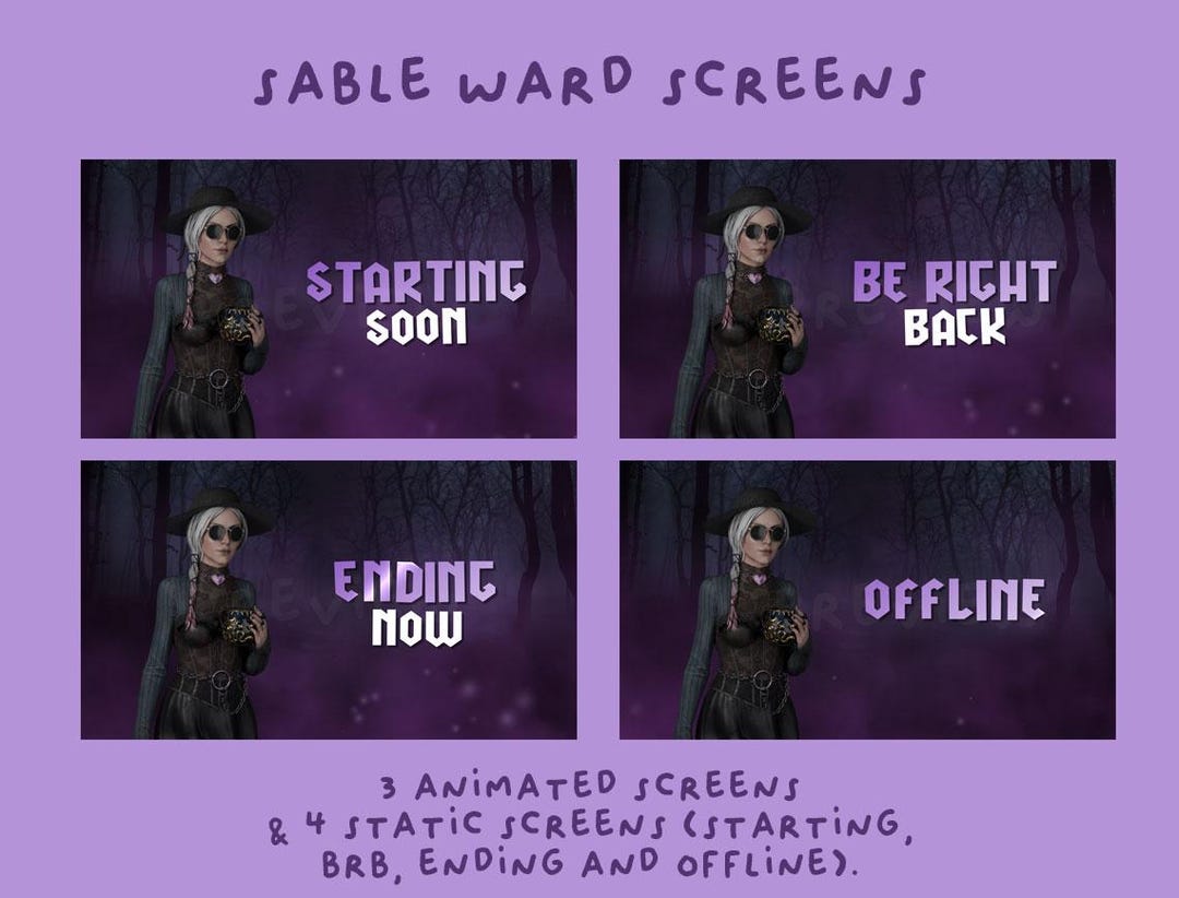 Sable Ward Screens | DBD Twitch Scenes | Youtube & Twitch Streaming ...