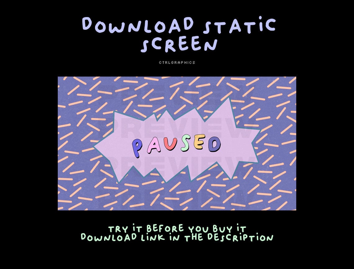 90s Show Inspired Screens for Streaming / Twitch & Youtube Overlays / 5 ...