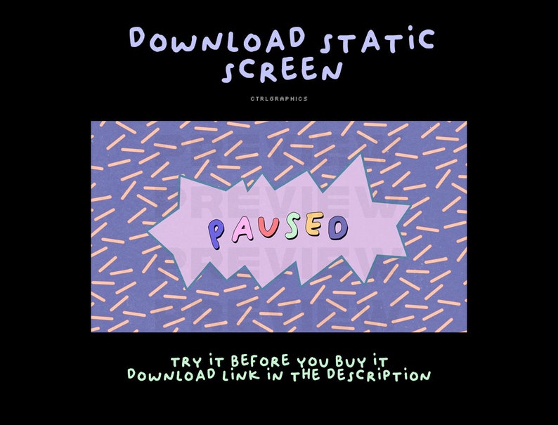 90s Show Inspired Screens for Streaming / Twitch & Youtube Overlays / 5 ...