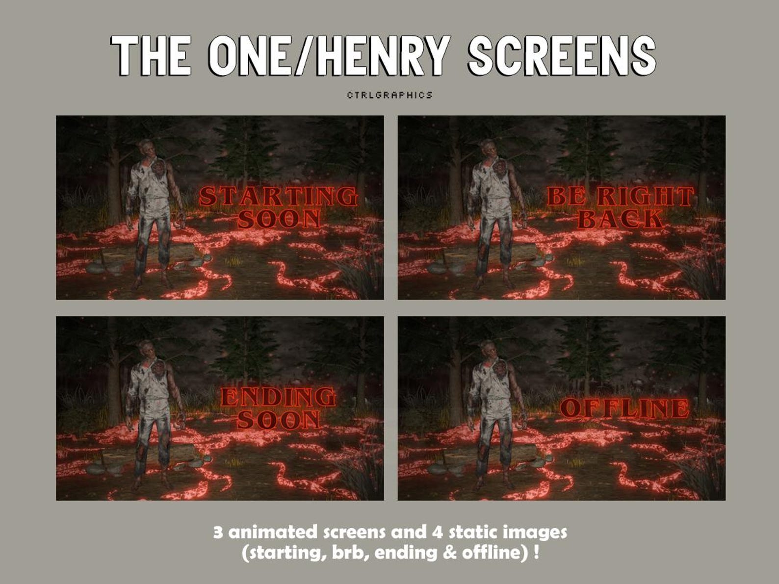 The One / Henry Stranger Things Lobby Screens | DBD Twitch Scenes ...