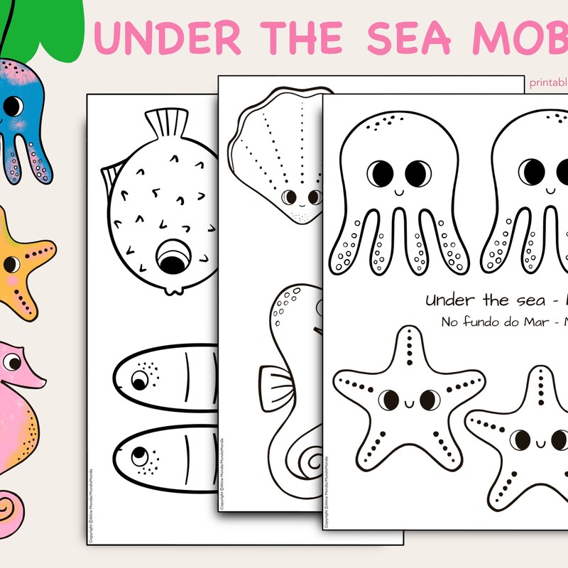 Sea Creatures Mobile - Etsy