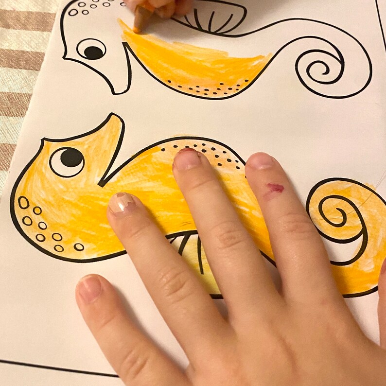 Under the Sea DIY Paper Mobile Printable Craft / Coloring Kids Craft ...