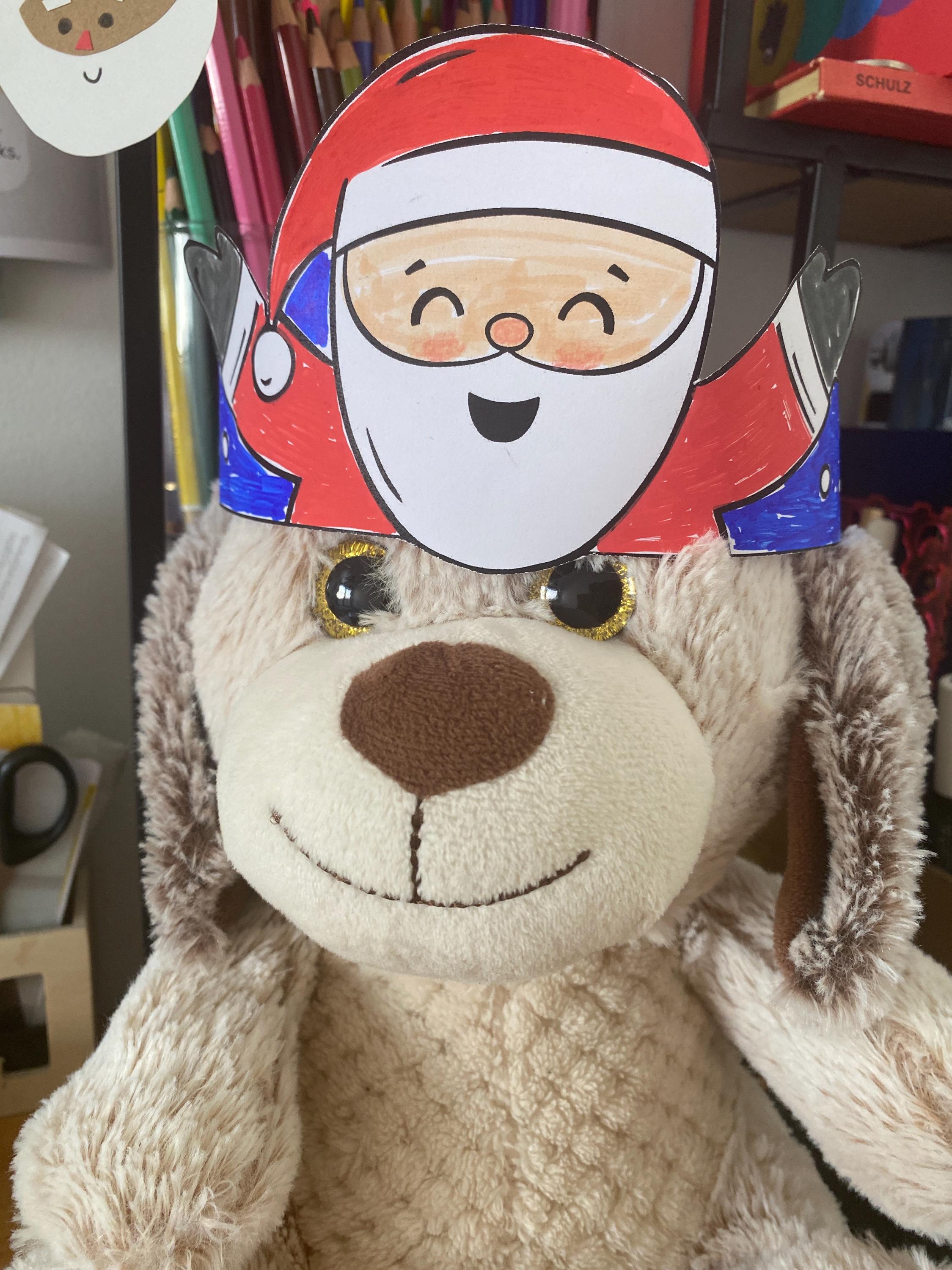 Printable Christmas Headband / DIY Paper Christmas Crown / Coloring ...