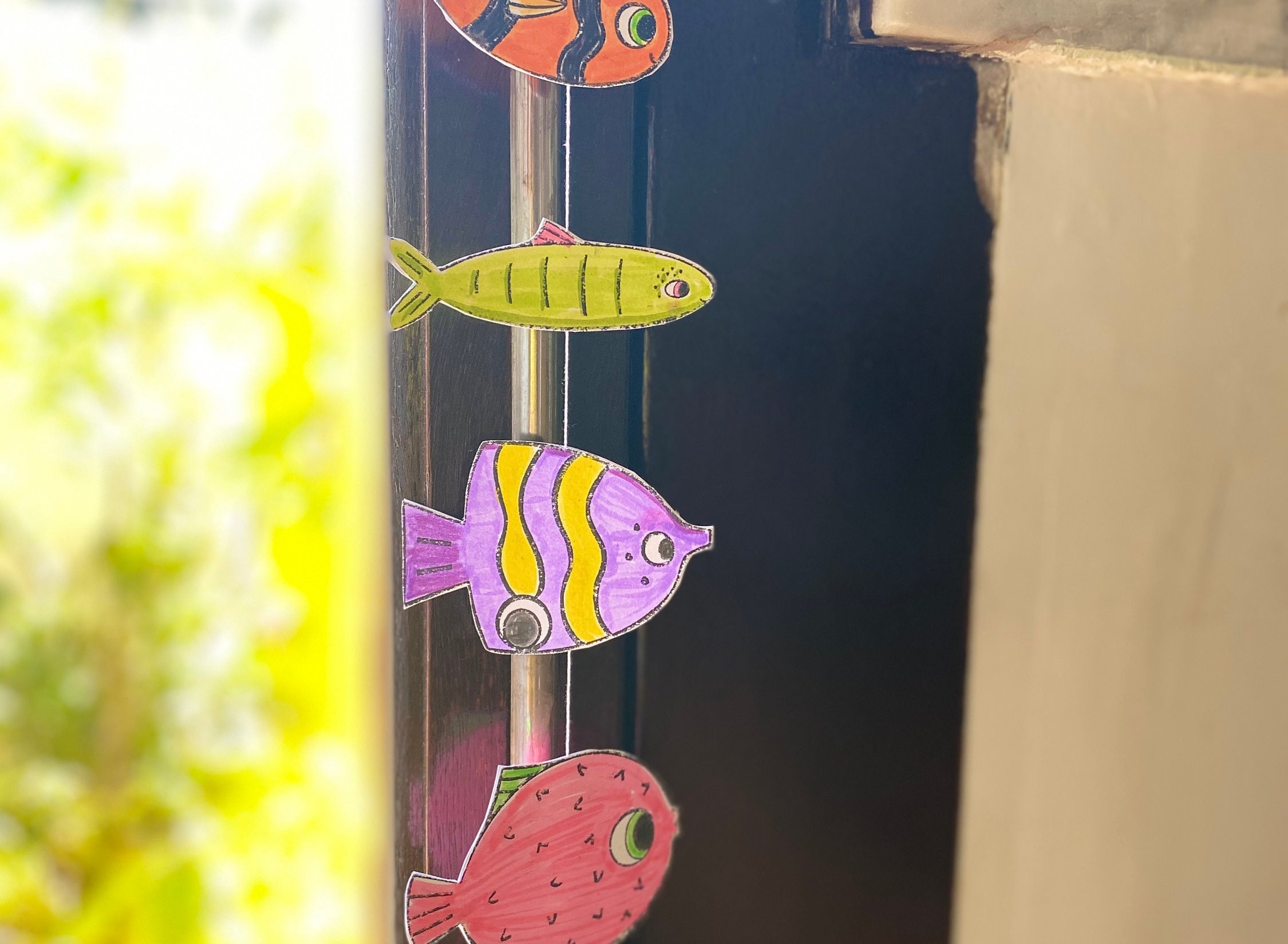 DIY Fish Paper Mobile: Printable Coloring Craft (digital Download) - Etsy