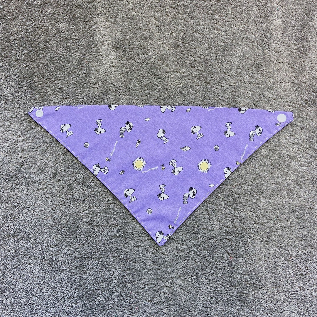 Snoopy Purple Dog Bandana - Etsy