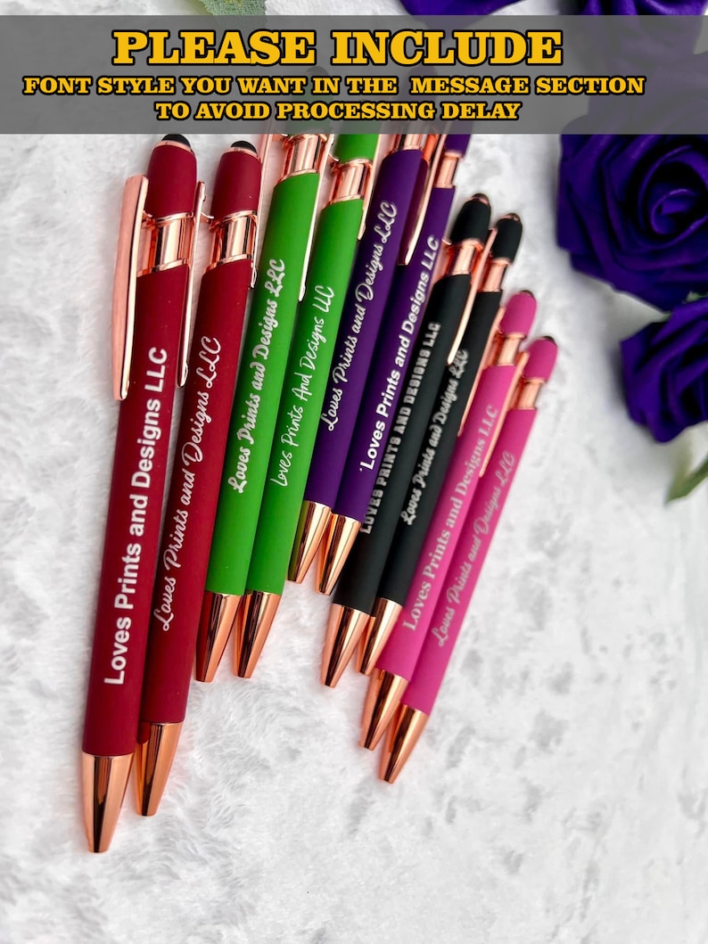 Custom Laser Engraved Pen, Personalized Ballpoint Pen - Etsy