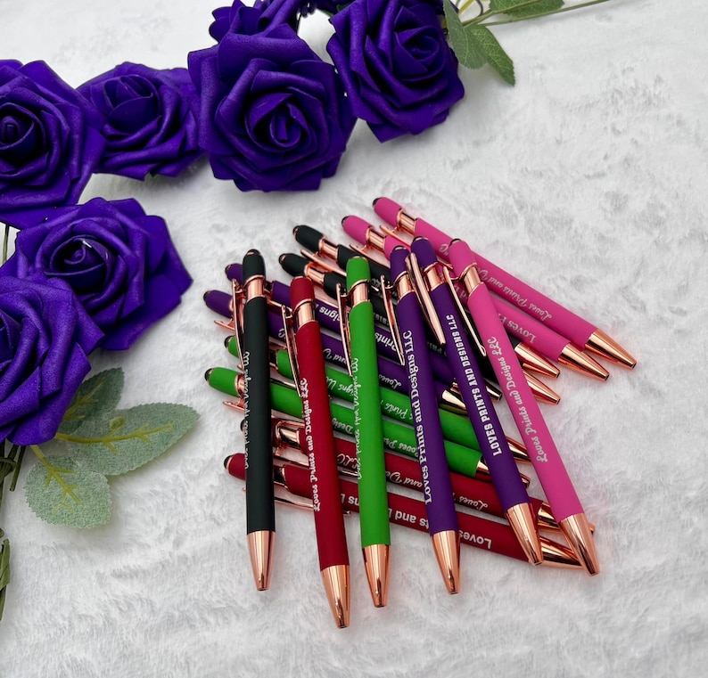 Custom Laser Engraved Ballpoint Pen, Personalized Business Gift - Etsy