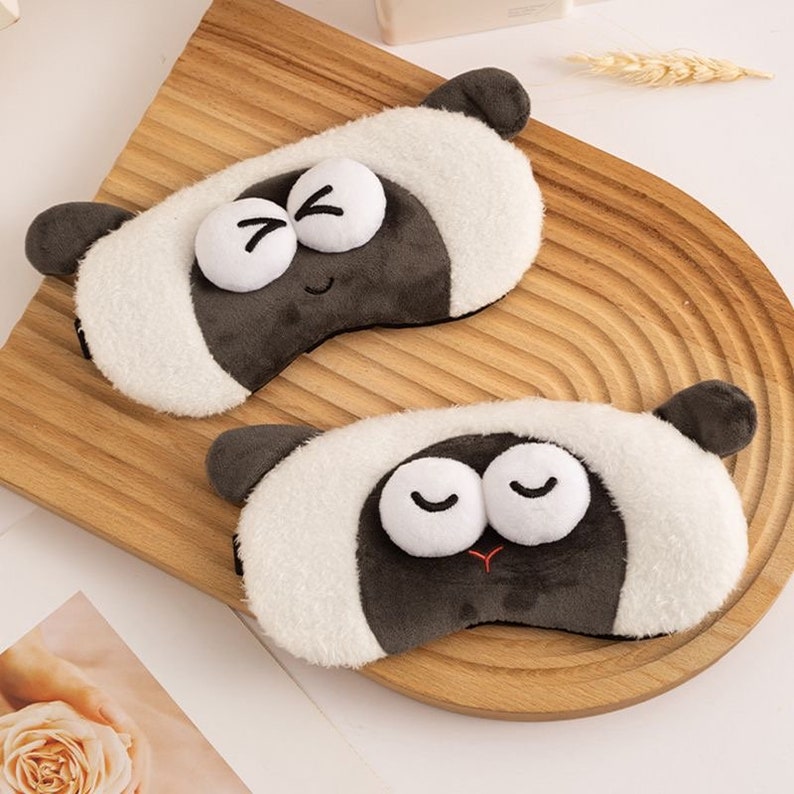 Adjustable Handmade Sheep Funny Eye Mask Sleep Blindfold Cute Cartoon ...