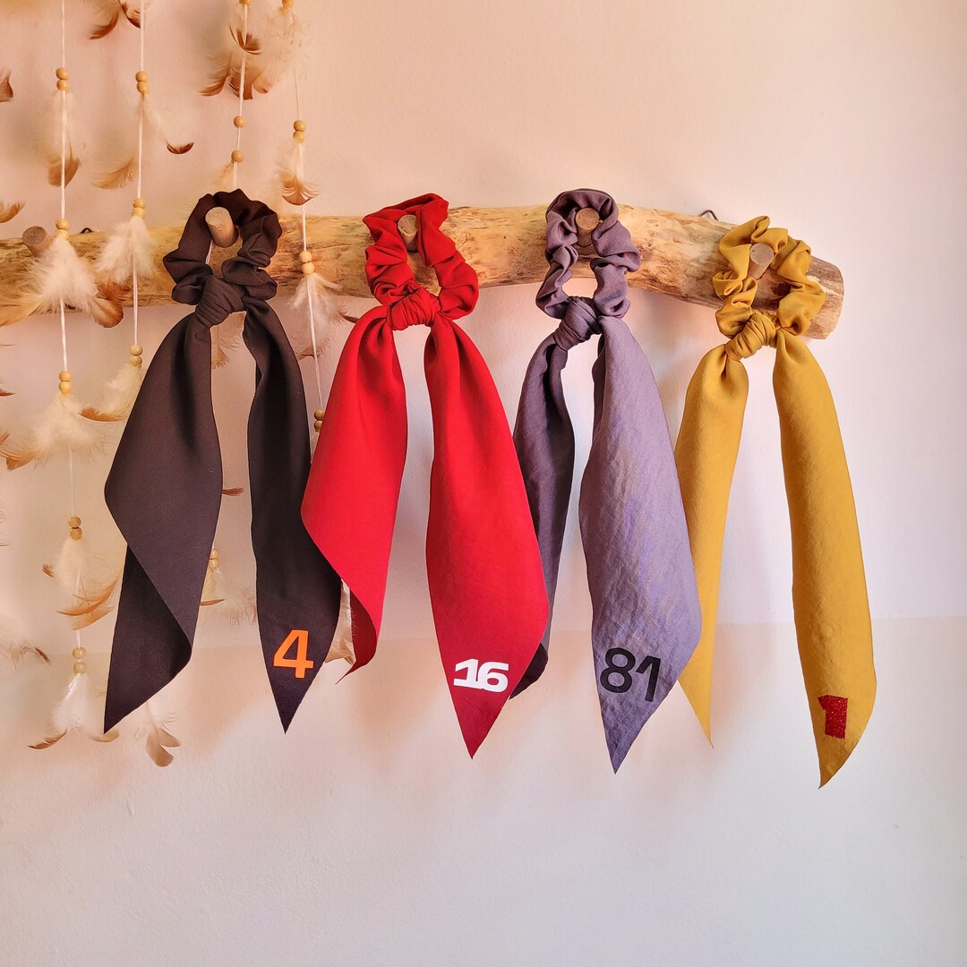 Formula One Scrunchie, Scarf Scrunchie, Gifts for Her, Driver Scrunchie ...