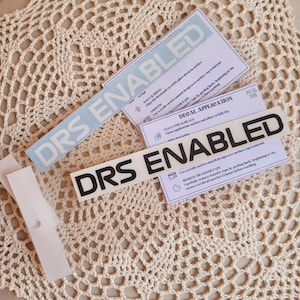 DRS Enabled Decal, Window Sticker, Formula One Decal, Fastest Lap, F1 ...