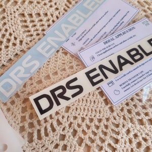 DRS Enabled Decal, Window Sticker, Formula One Decal, Fastest Lap, F1 ...