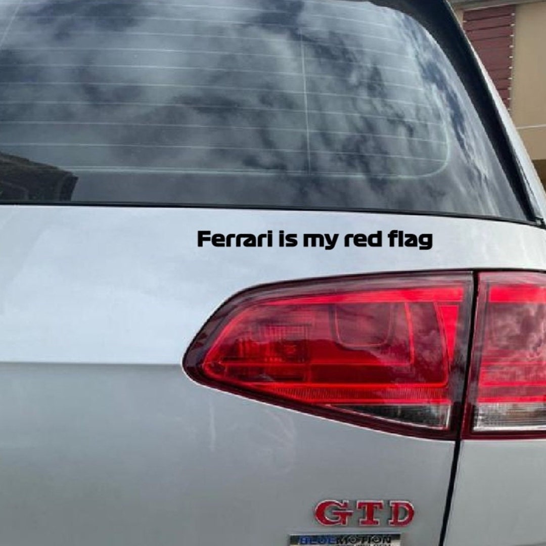 Ferrari is My Red Flag Decal, Window Sticker, Formula One Decal, F1 ...