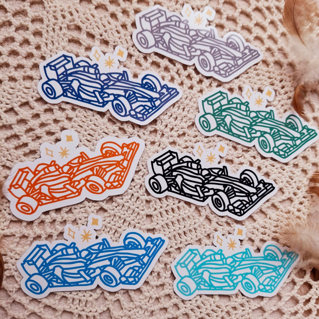 Race Car Sticker, F1 Sticker, Racing Sticker, Decals, F1 Car Sticker ...