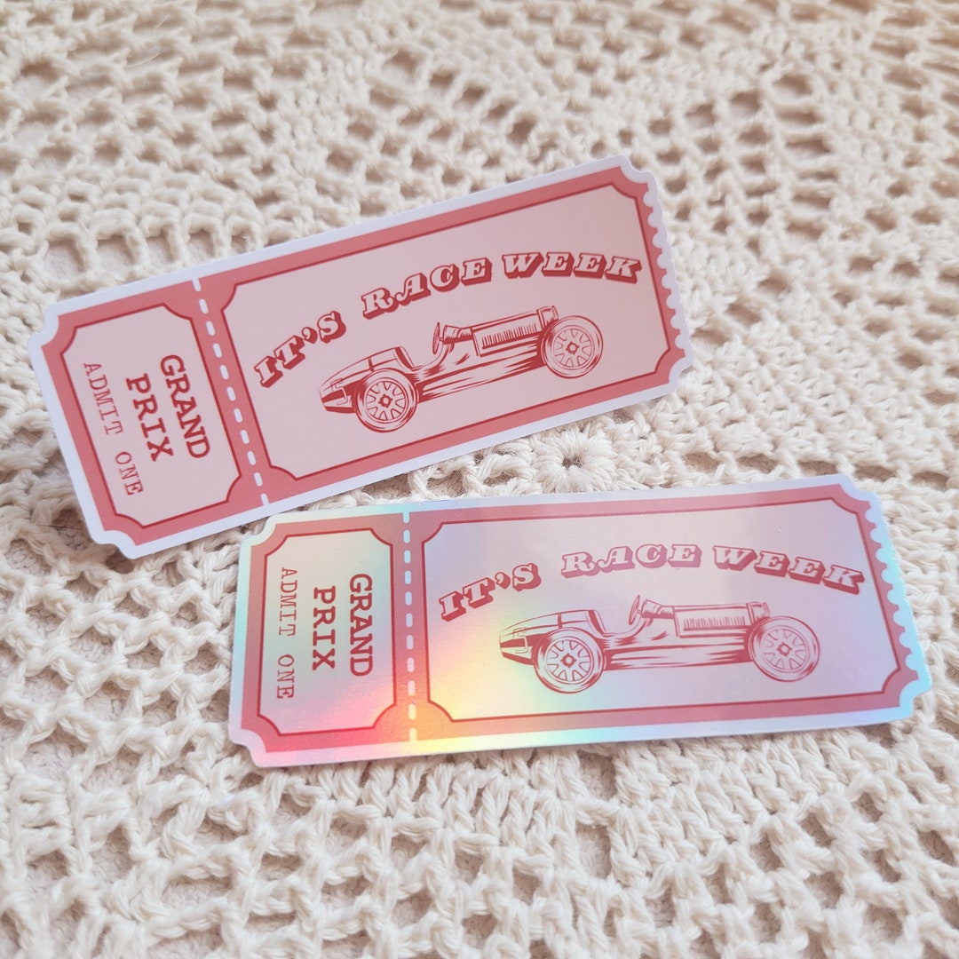 Race Week Sticker, Racing Decal, F1 Sticker, F1 Gift for Her, Vintage ...