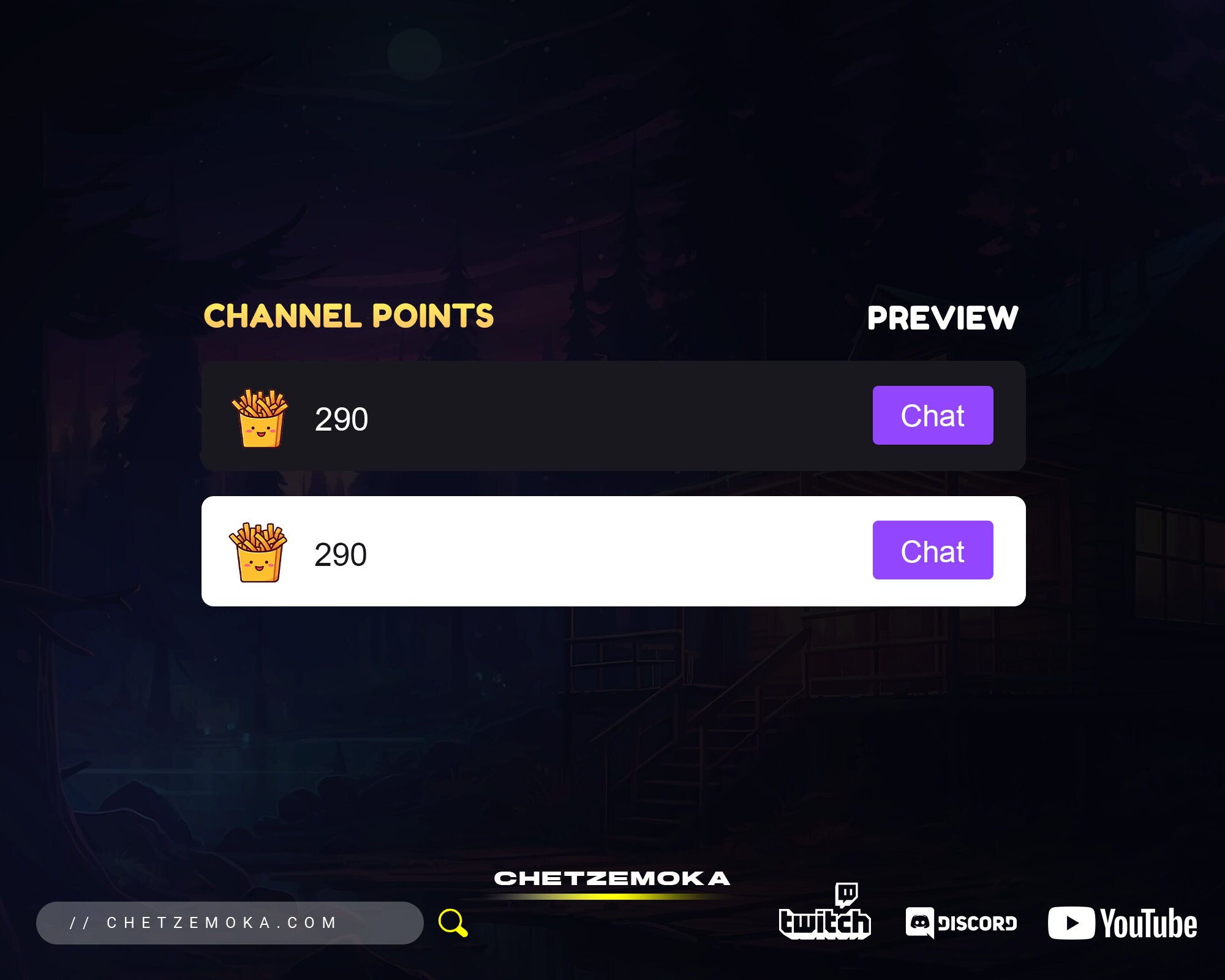 Cute French Fries Twitch Emote – Channel Point, Discord, Youtube (PNG ...