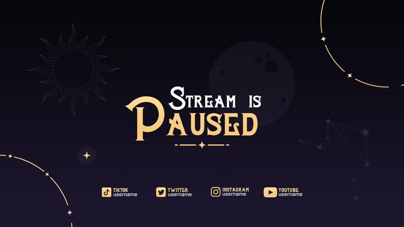 Astrology & Cosmic Twitch Screens 3 Animated Stream Screens for ...