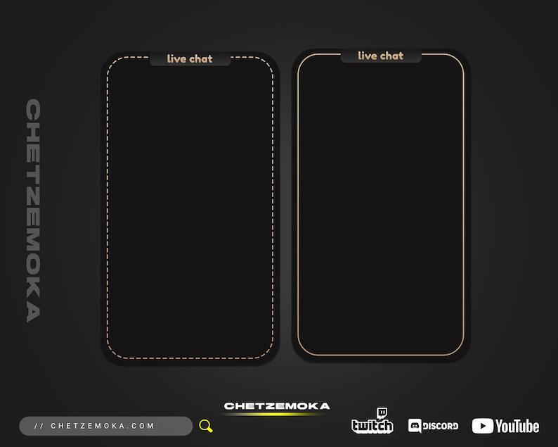 Twitch Chat Box Overlay Minimal and Aesthetic Chat Box Stream 2 Themes ...