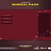 Musical Stream Overlay Dark Red - Animated & Static Version | Music ...
