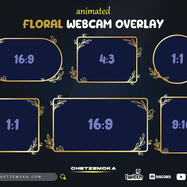 Circle Animated Cam Overlays - Etsy