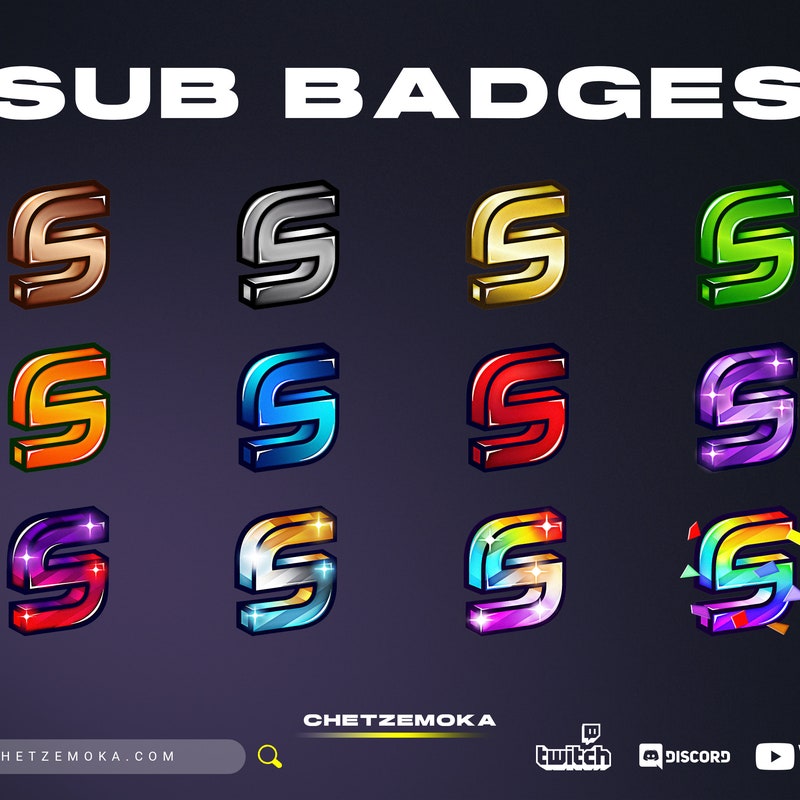 Sub Badges - Etsy