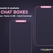 Twitch Chat Box Overlay Minimal and Aesthetic Chat Box Stream 2 Themes ...