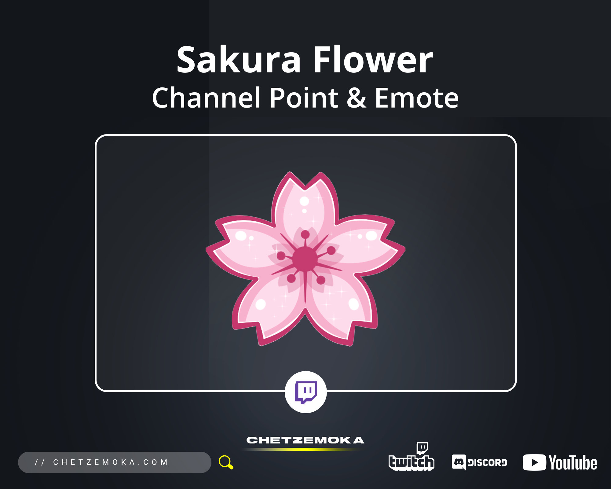 Sakura Flower Emote - Twitch Emote | Twitch Channel Points - Twitch ...