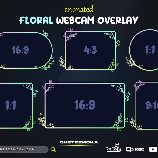 Circle Animated Cam Overlays - Etsy